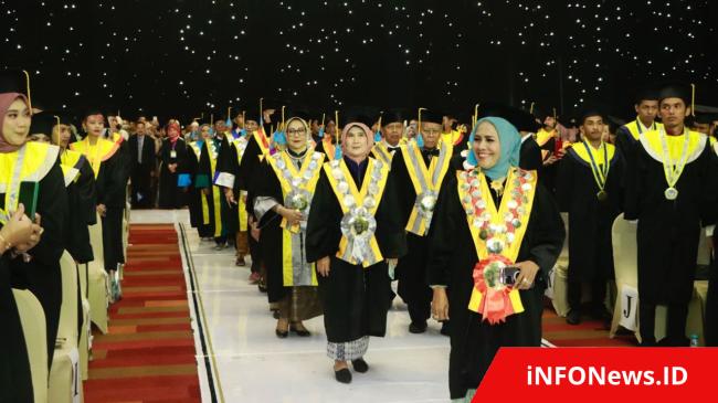 Unitomo Wisuda 623 Lulusan, Ini Pesan Rektor Siti Marwiyah