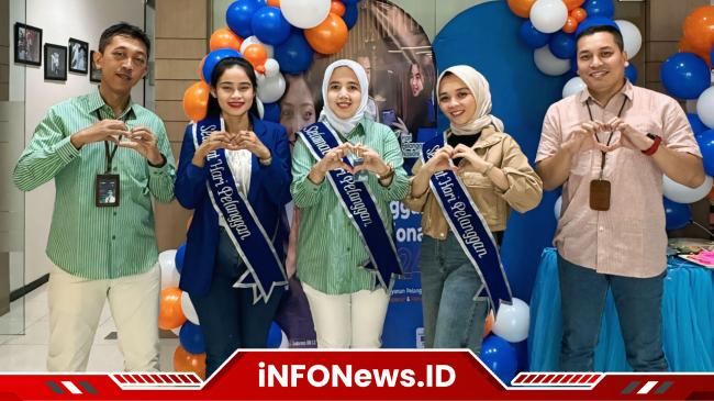 Bunga dan Cokelat Sambut Nasabah BRI Surabaya Jemursari