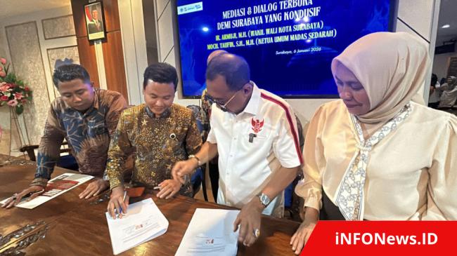 Damai Rektor Unitomo Redam Konflik Panas Ormas Madas vs Wawali Armuji ...