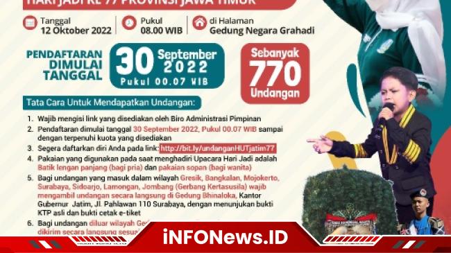 Gubernur Khofifah Undang Masyarakat di Upacara Hari Jadi Prov Jatim